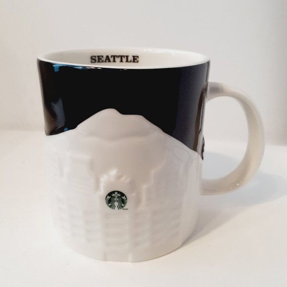 Starbucks | Kitchen | Starbucks Seattle Relief Mug 22 Black And White ...